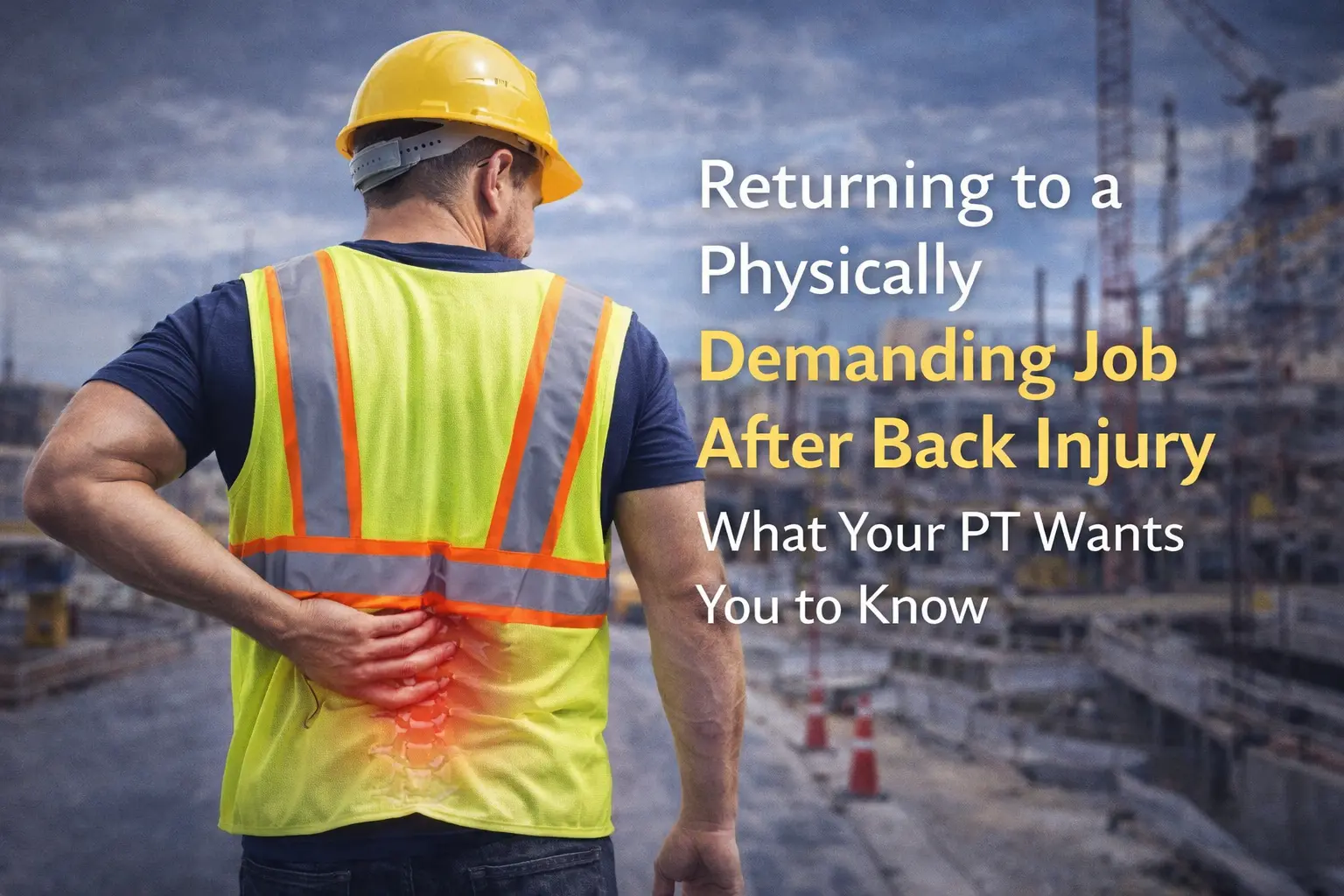 Return To Work After Back Injury | Capstone PT & Fitness